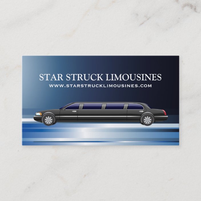Limousine Business Cards | Zazzle.com