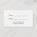 Limousine Limo Driver Monogram Gold Initials Business Card | Zazzle