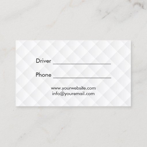 Limousine Limo Driver Monogram Gold Initials Business Card | Zazzle