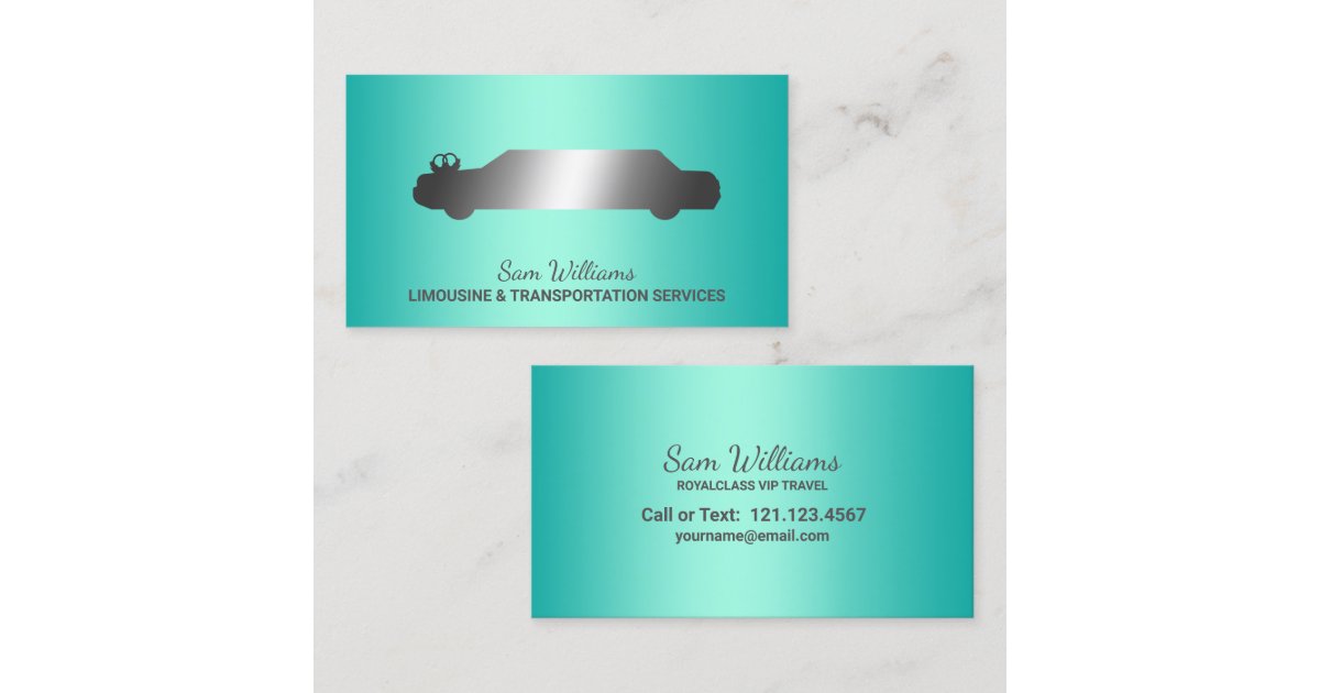 Limousine Limo Service Business Card | Zazzle
