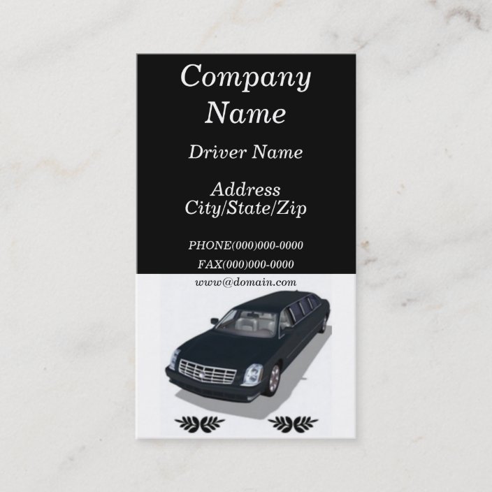 Limousine Limo Service Business Cards | Zazzle.com