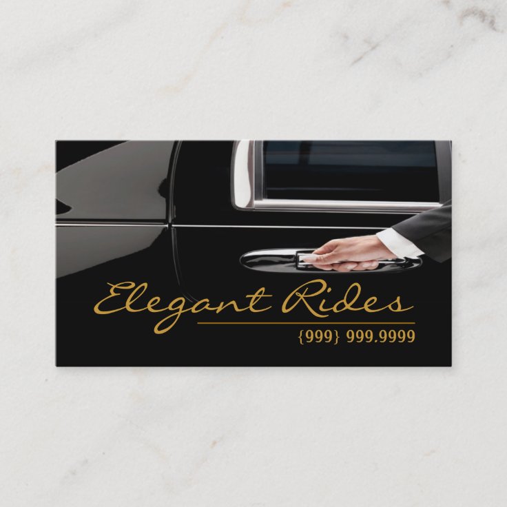 Limousines Limo Car Services Driver Business Card | Zazzle