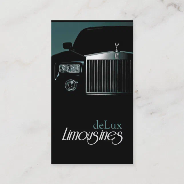 Limousines, Limo Services, Driver Business Card | Zazzle