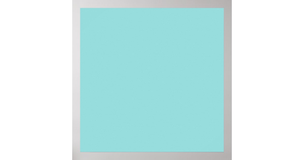 Limpet Shell Blue Color Background Robin Egg Blue Poster | Zazzle