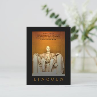 Lincoln Memorial Postcard | Zazzle