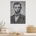 Lincoln Mosaic Poster | Zazzle