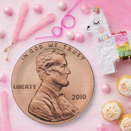 Lincoln Penny Paper Plates | Zazzle