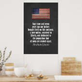 Lincoln Quote - Gettysburg Address Poster | Zazzle