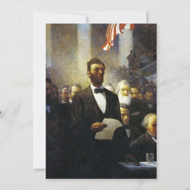 Lincoln Saved the Union Holiday Card | Zazzle