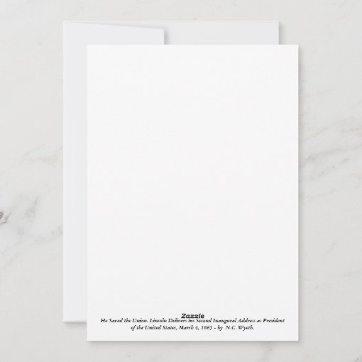 Lincoln Saved the Union Holiday Card | Zazzle