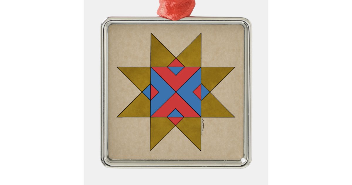 Lincolnshire Auseklis Witch Mark Metal Ornament | Zazzle