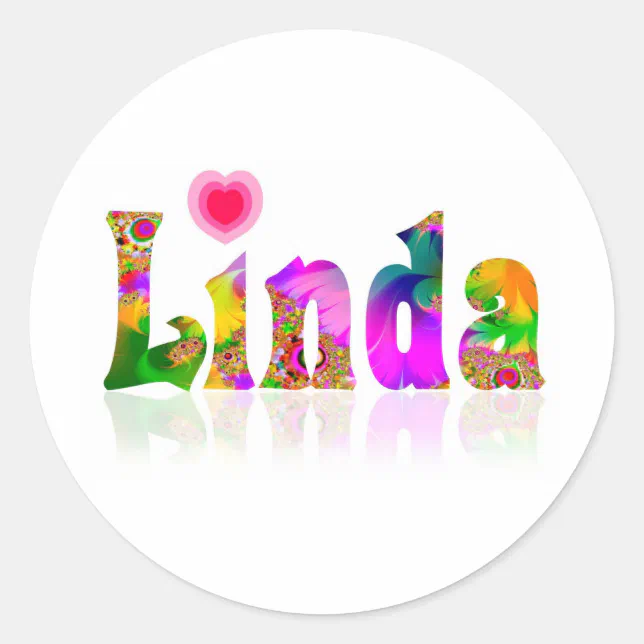 Linda Classic Round Sticker | Zazzle