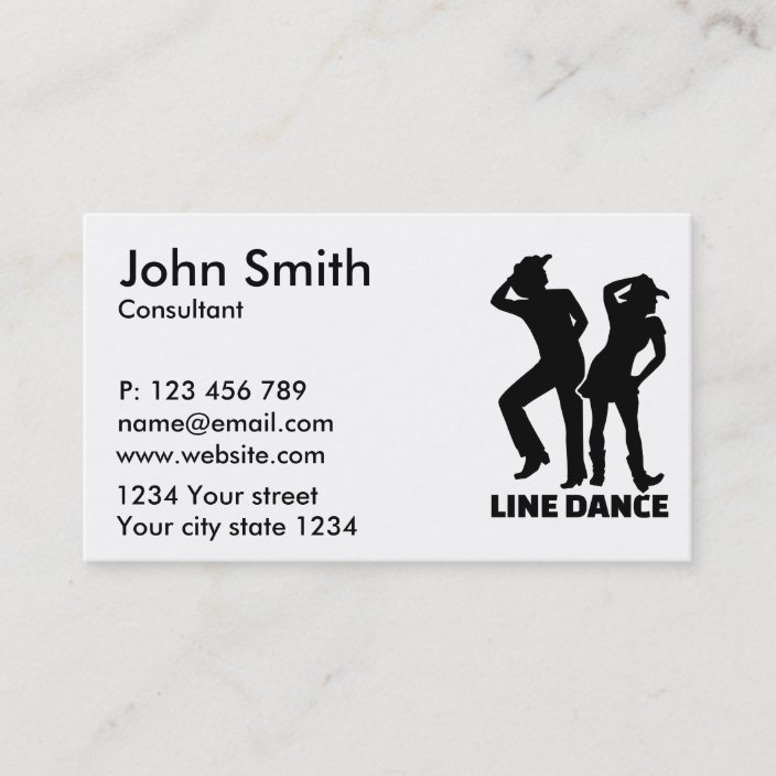 Line dance business card | Zazzle.com