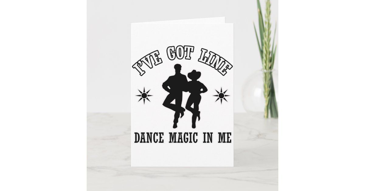 Line Dance Designs Card | Zazzle