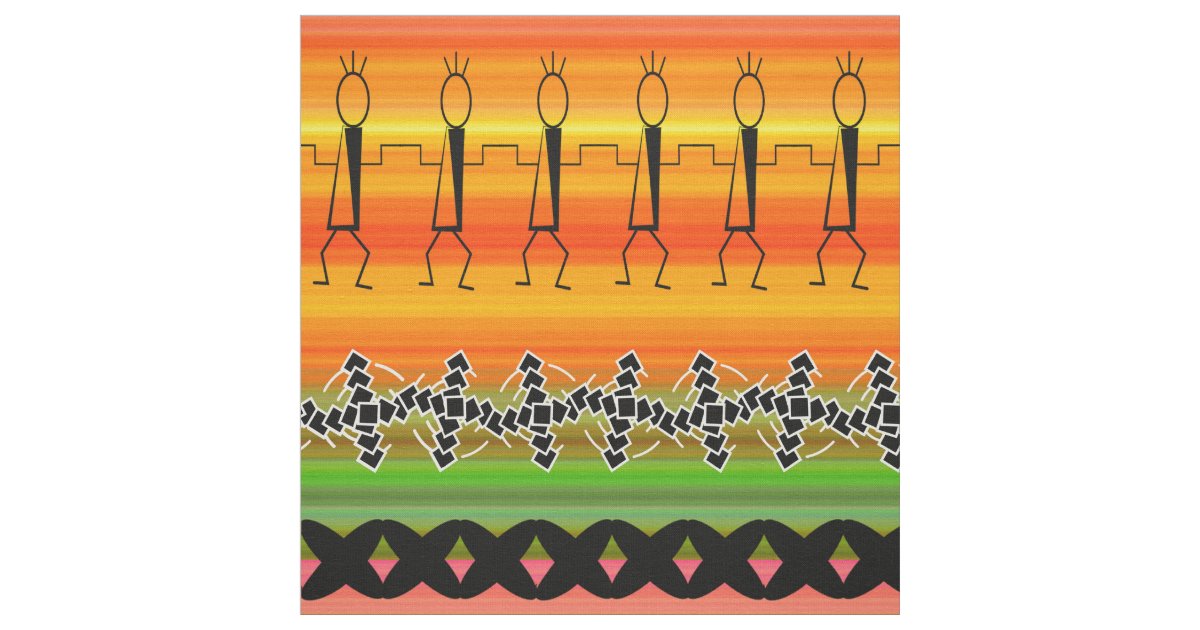 Line Dance Fabric | Zazzle