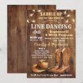 Line Dancing Class Flyer, Country Dance Program Ad | Zazzle