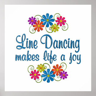 Line Dancing Posters | Zazzle