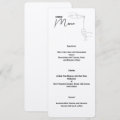 Line Drawing Dinner Party Menu | Zazzle