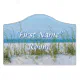Line Of Sea Oats In White Sand Room Sign | Zazzle