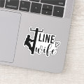 Line Wife, Electrical Lineman Gift, Lineman Wife Sticker | Zazzle