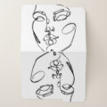 Linear Thoughts - Face File Folder | Zazzle