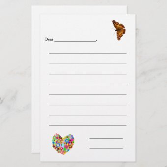 Lined Blank Kids Note Paper | Zazzle