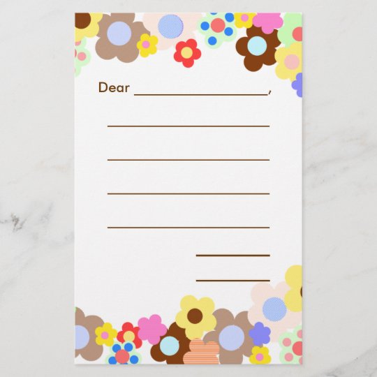 Lined Blank Kids Note Paper | Zazzle.com
