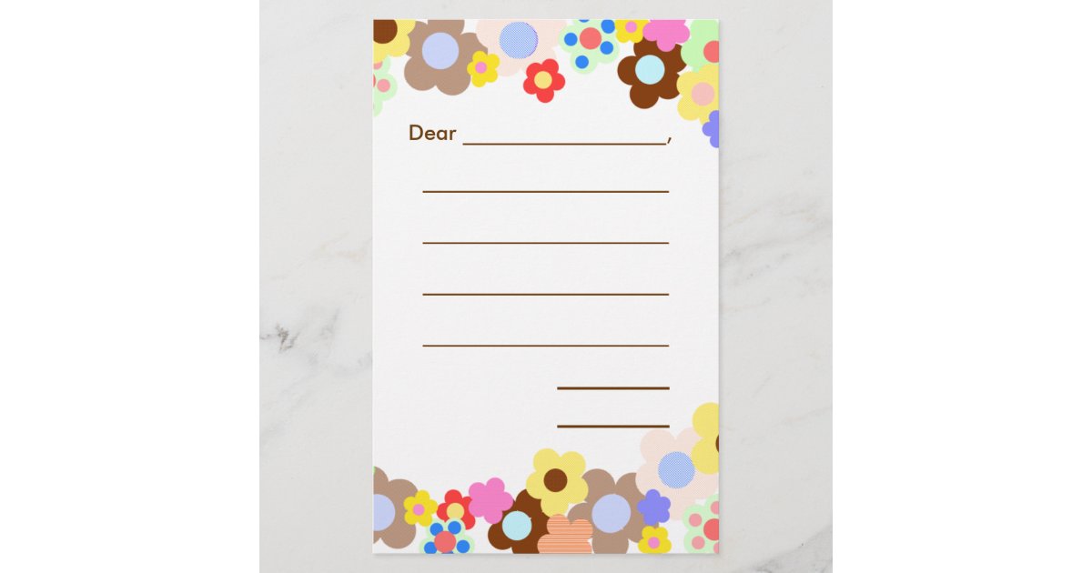 Lined Blank Kids Note Paper | Zazzle