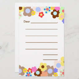 Lined Blank Kids Note Paper | Zazzle