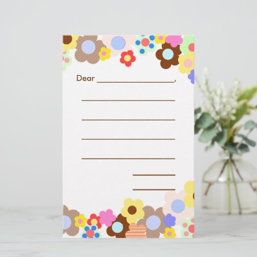 Lined Blank Kids Note Paper | Zazzle