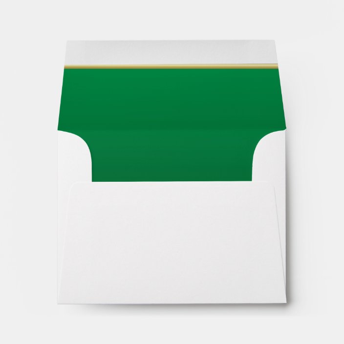 Lined Bright Green Print Envelope | Zazzle.com