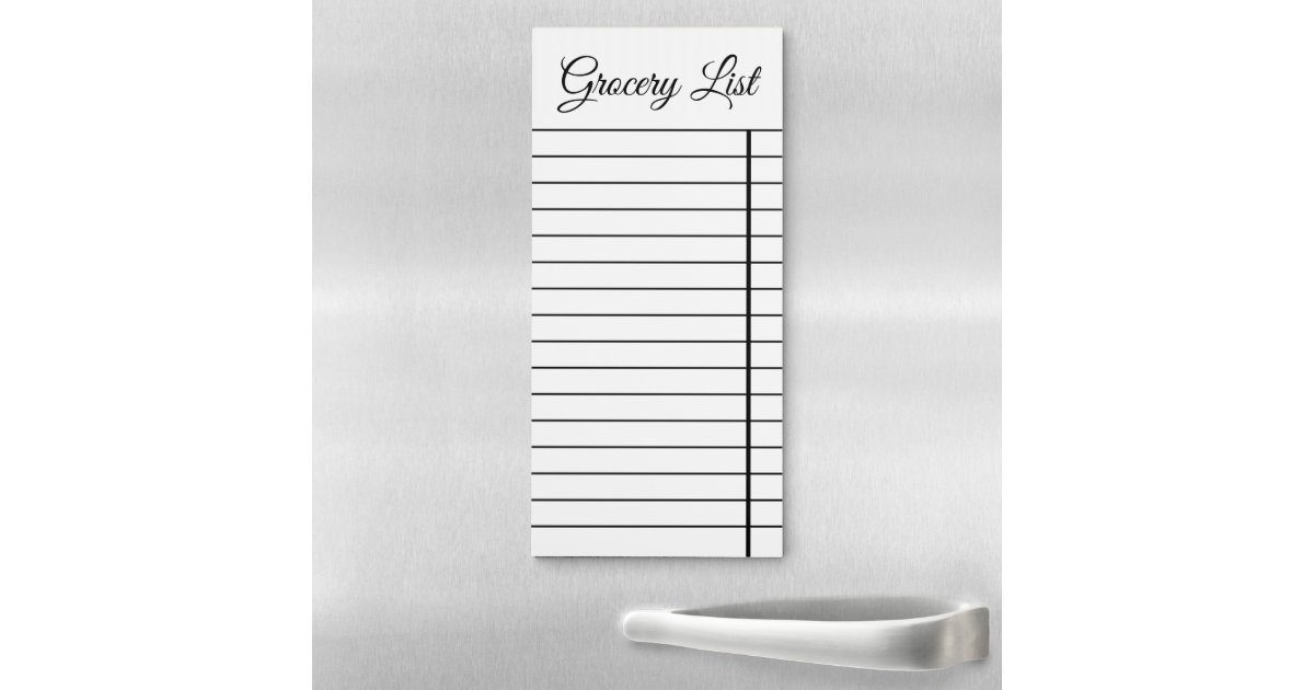 Lined grocery Reminder List Personalize Magnetic Notepad Zazzle lined-grocery-reminder-list-personalize-magnetic-notepad-zazzle
