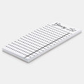 Lined grocery reminder list | Personalize Magnetic Notepad | Zazzle