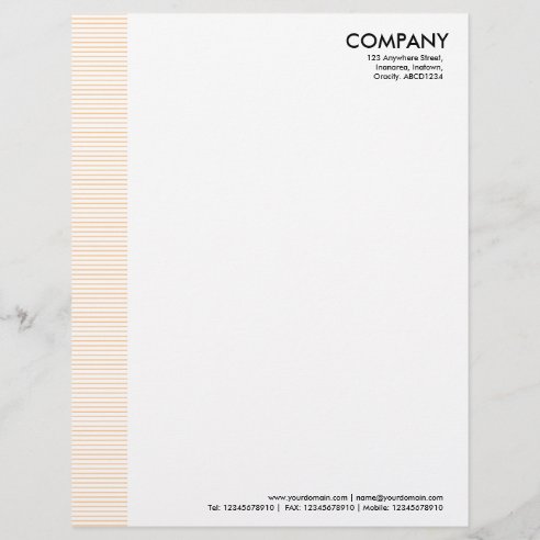 Margin Letterhead | Zazzle