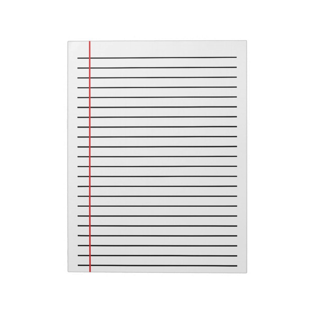 Lined Notepad | Zazzle