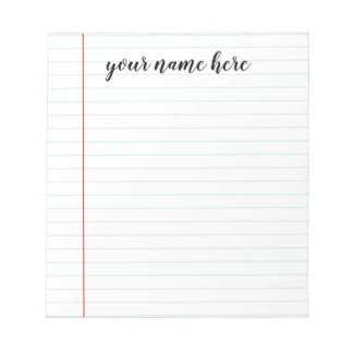 Create Your Own Custom Notepads | Zazzle