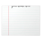 Lined Notepad Personalized | Zazzle