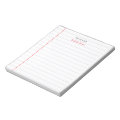 Lined Paper TO DO LIST Plain Minimalist Modern Notepad | Zazzle