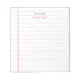 Lined Paper TO DO LIST Plain Minimalist Modern Notepad | Zazzle