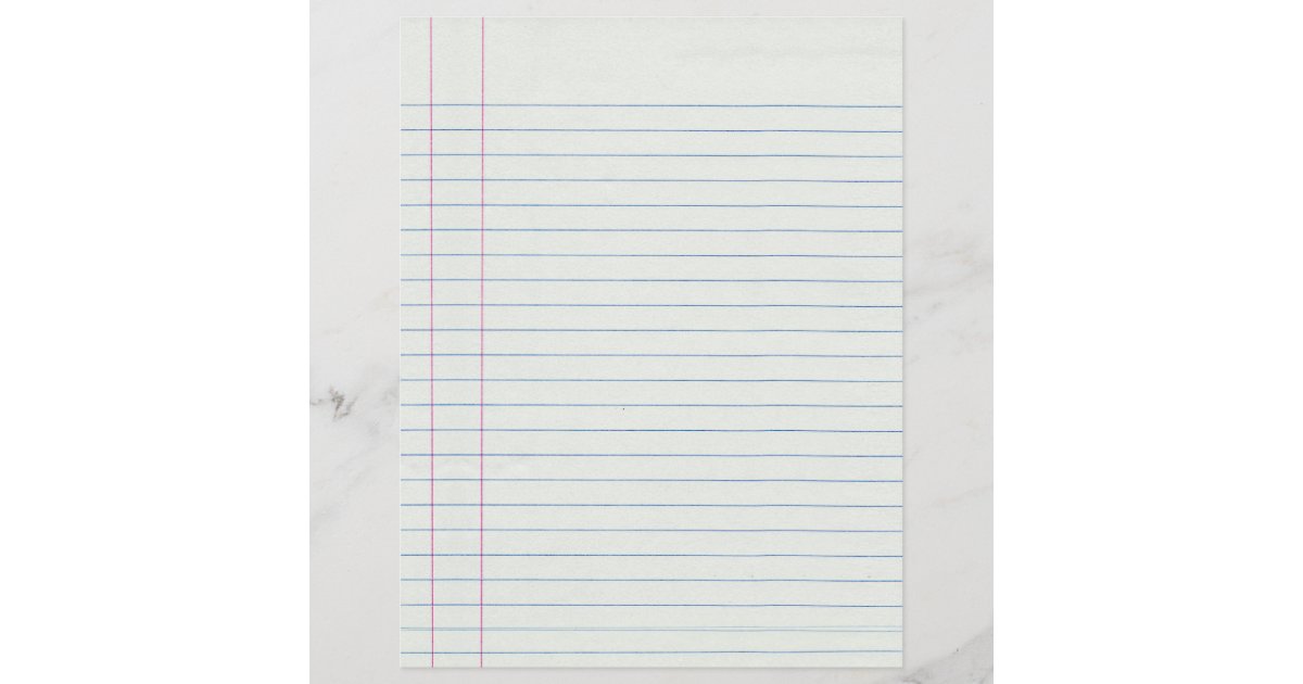 Lined School Paper Background | Zazzle