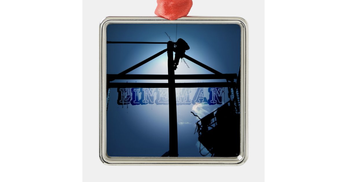 Lineman Ornament | Zazzle