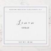Linen Spray Label | Zazzle