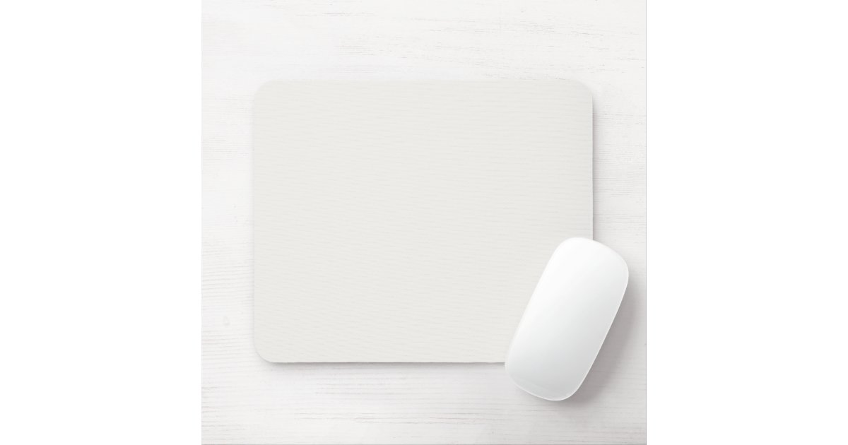 Linen White, Off-White Mouse Pad | Zazzle