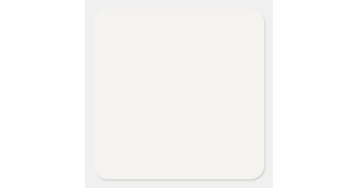 Linen White, Off-White Square Sticker | Zazzle