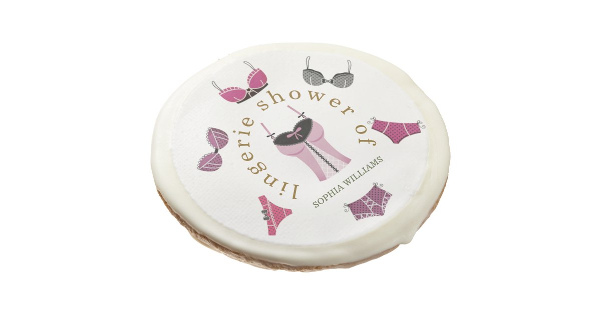 Lingerie Bridal Shower Sugar Cookie | Zazzle