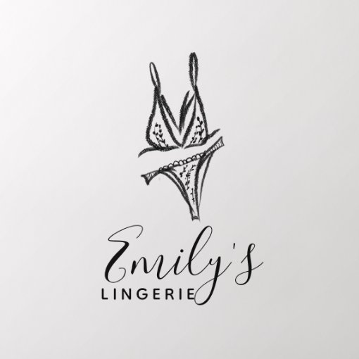 Lingerie Business Logo Branding Wall Decal | Zazzle
