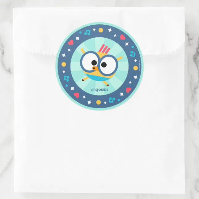 Lingokids Party with Billy Classic Round Sticker | Zazzle