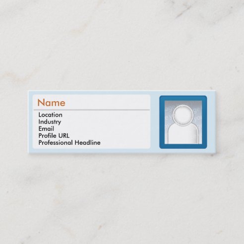 Linkedin Business Cards - Business Card Printing | Zazzle