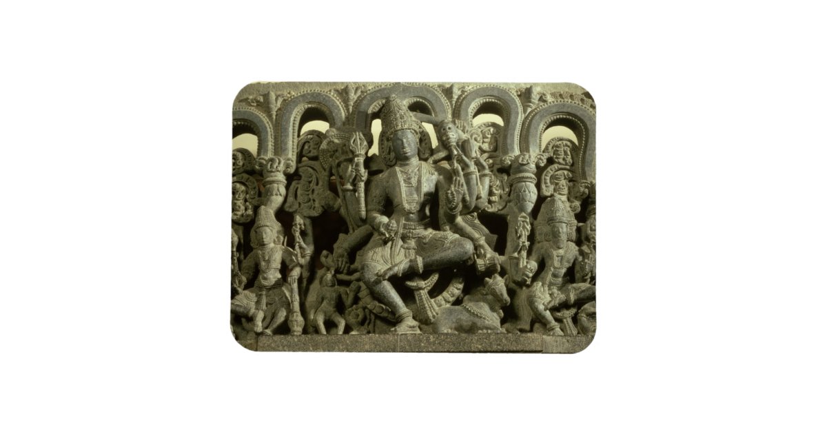 Lintel depicting The Trinity: Siva, Brahma and Vis Magnet | Zazzle
