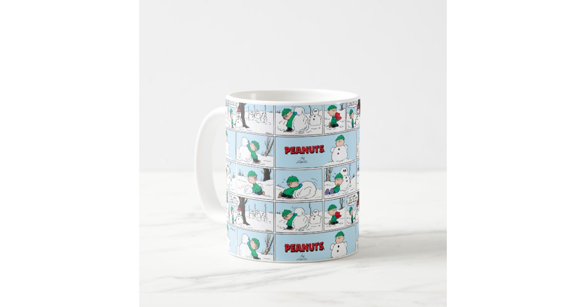 Linus Builds A Snowman Coffee Mug | Zazzle